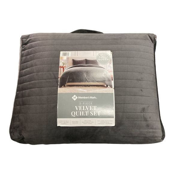 Member's Mark | Bedding | Members Mark 3 Piece Velvet Quilt Set Queen ...